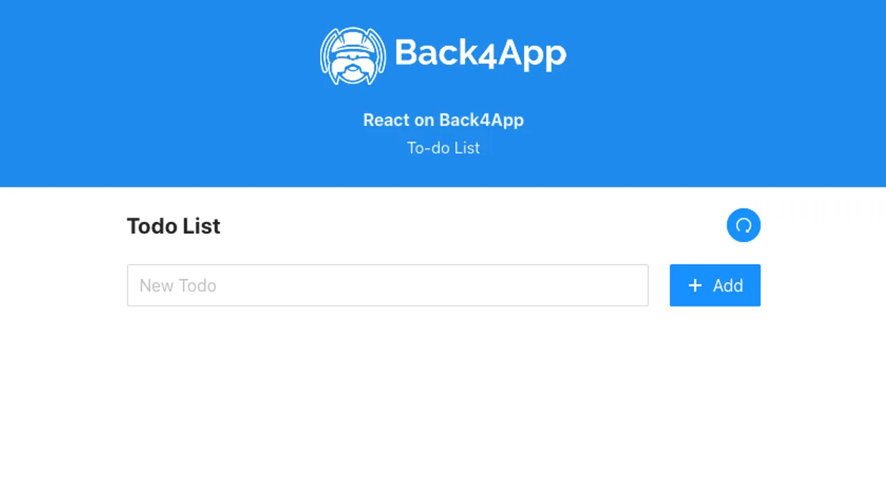 React CRUD tutorial - Back4app Backend