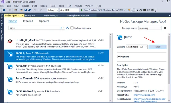 Guida Allinizio Con Modelli Xamarin E Back4app Back4app Backend