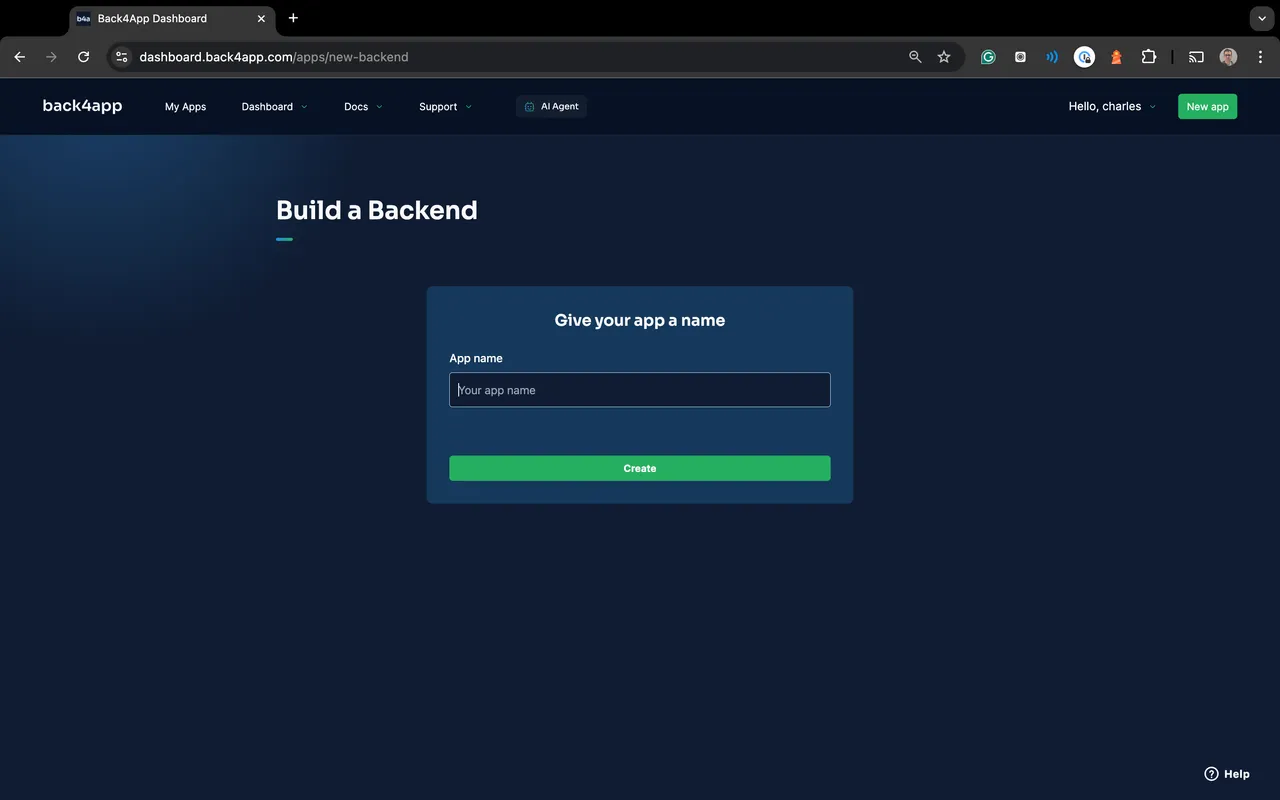 Create your first App at Back4App - Back4app Backend