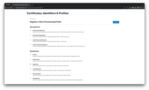 Mobile Provisioning Profile For Release App Purple Experience 