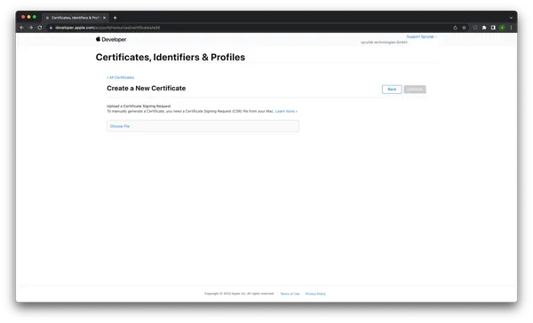 Create an iOS Distribution Certificate (P12) - Purple Experience